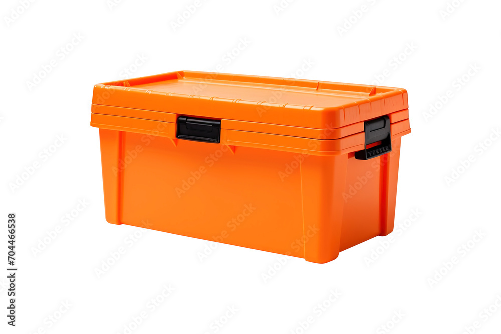 orange plastic box isolated on transparent background Remove png ...