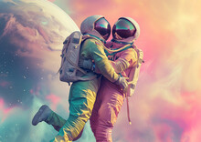 Couple, Lovers, Romance, Planets Free Stock Photo - Public Domain Pictures