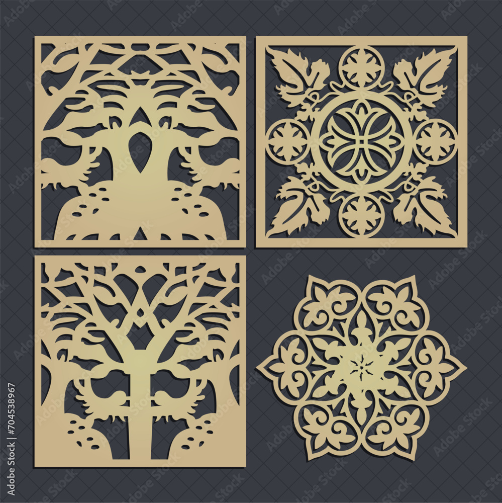 Set vector arches, eps,arch design for laser, plasma and cnc cutting ...