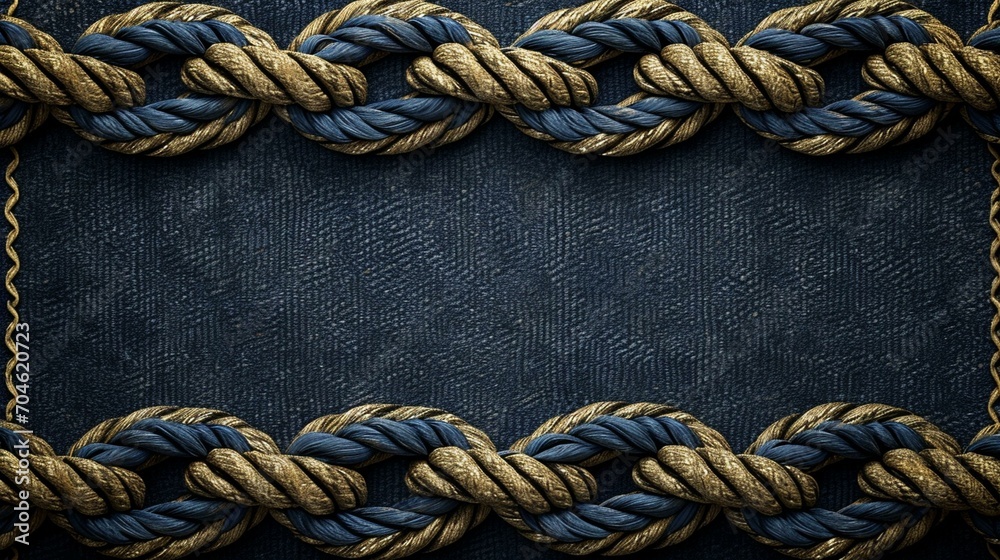Nautical rope borders and frames with realistic textures, enhancing the ...