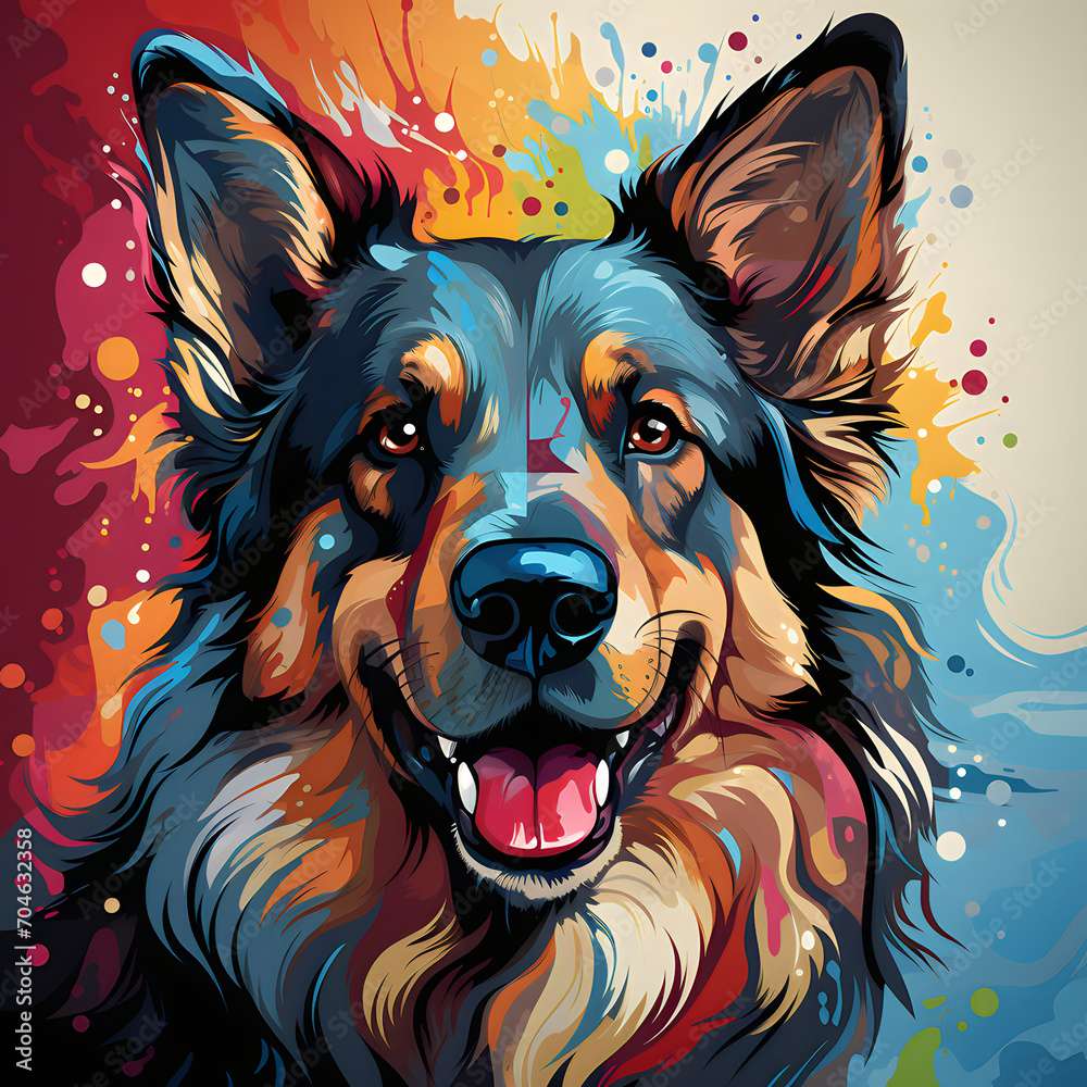 Photo Stock Assorted Dog Clipart in Color Splash, Dogs Clipart, Dog ...