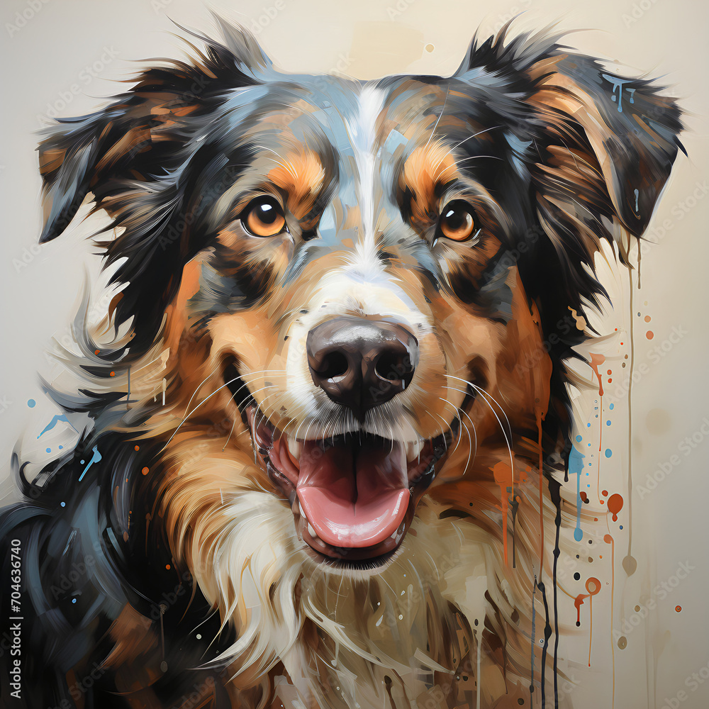 Photo Stock Assorted Dog Clipart in Color Splash, Dogs Clipart, Dog ...