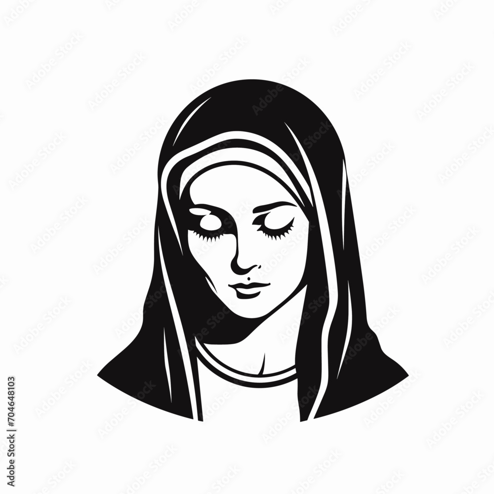 Our Lady Virgin Mary Mother of Jesus, Holy Mary, madonna, vector ...