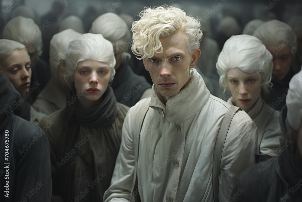 albino people human woman men girl boy Congenital disease, absence of ...