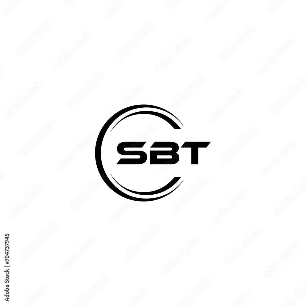 SBT logo. S B T design. White SBT letter. SBT, S B T letter logo design ...