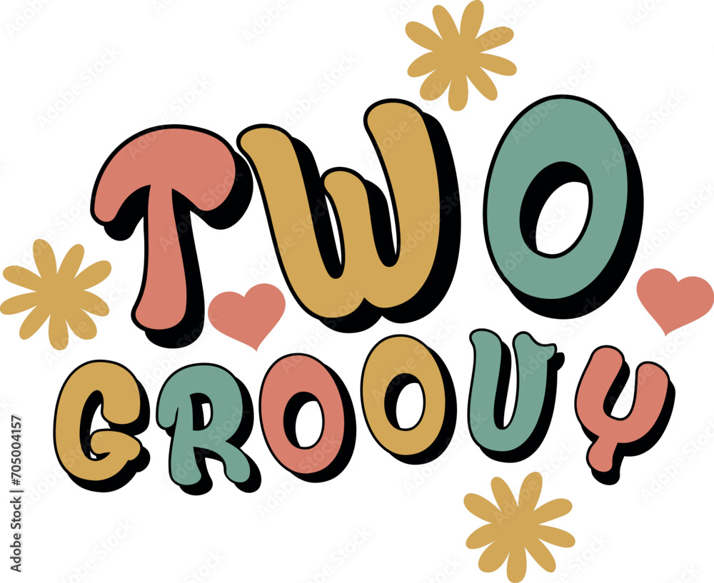 Two Groovy SVG Cut File for Cricut and Silhouette, EPS ,Vector, PNG ...