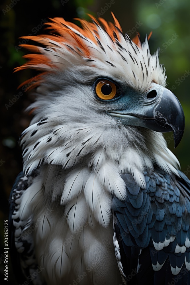 Closeup Photo of Harpy Eagle Harpia harpyja a Realistic View of Eagle ...