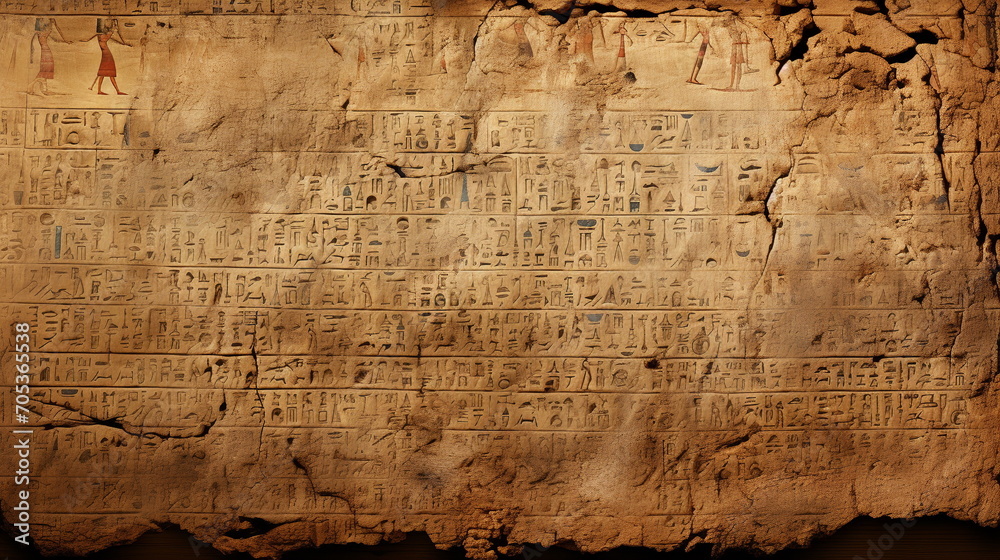 Ancient Egyptian papyrus texture background, vintage and hieroglyphic ...