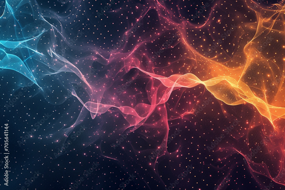 A visually stunning Voronoi diagram with vibrant gradients ...