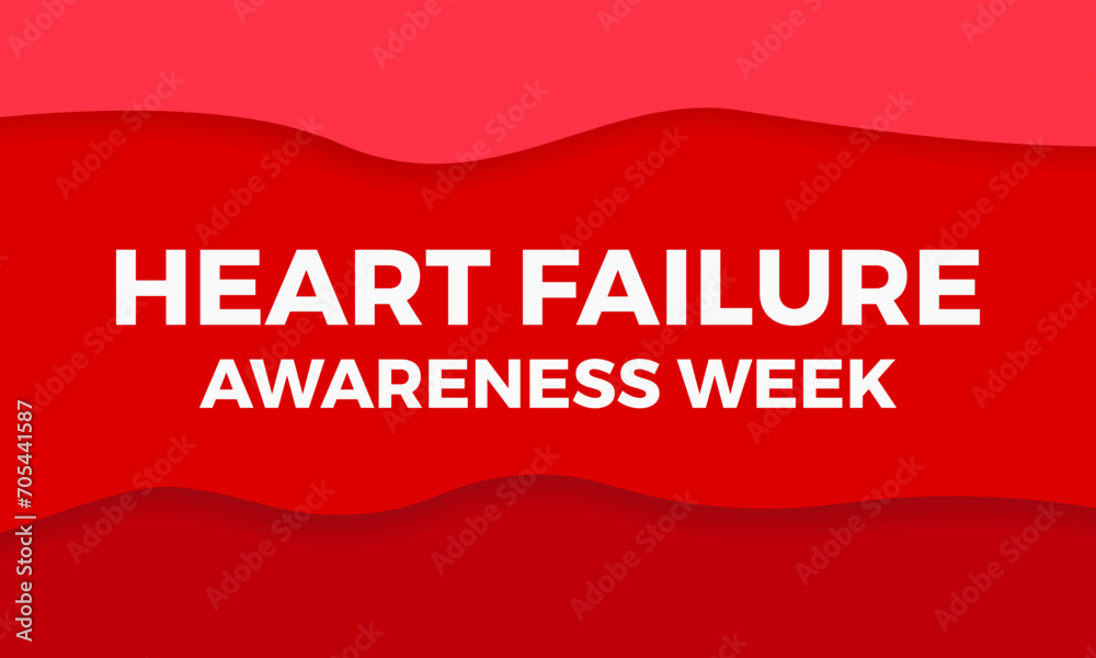 Heart Failure Awareness Week observed every year of february. Vector ...