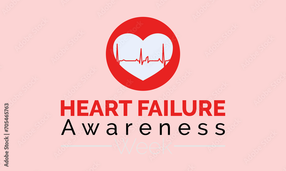 Heart Failure Awareness Week observed every year of february. Vector ...