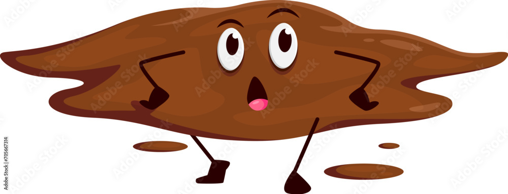 Cartoon poop emoji, funny poo excrement character, happy toilet shit ...