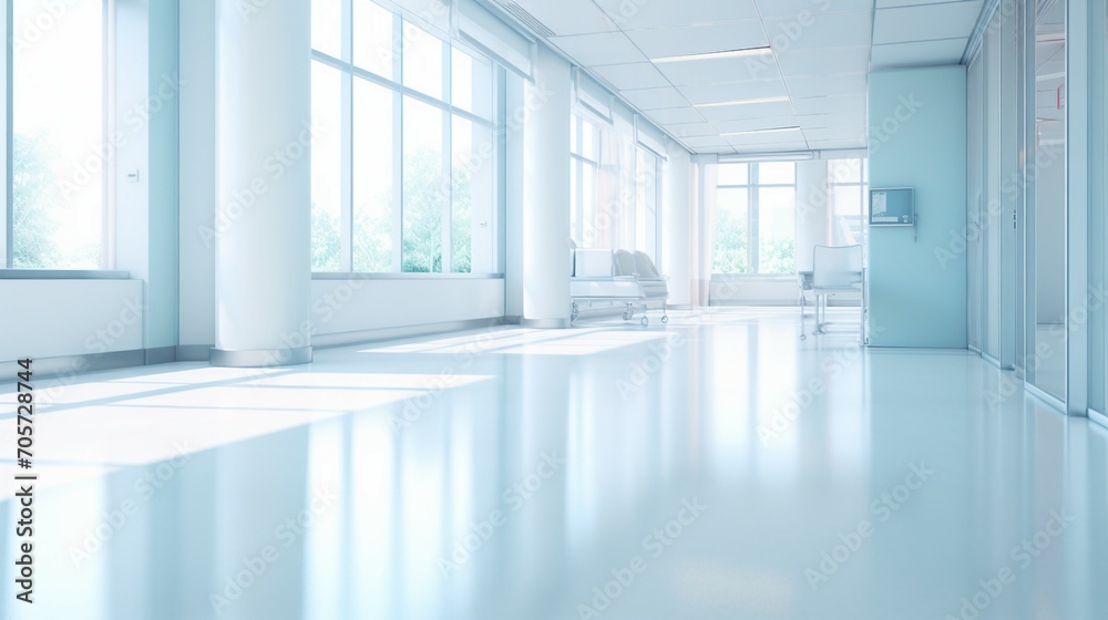 Clean and Modern Medical Clinic Interior with Spacious Hall and Bright ...