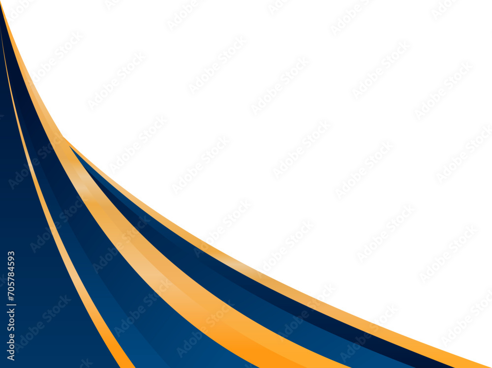 blue and gold gradient abstract border for business or certificate ...