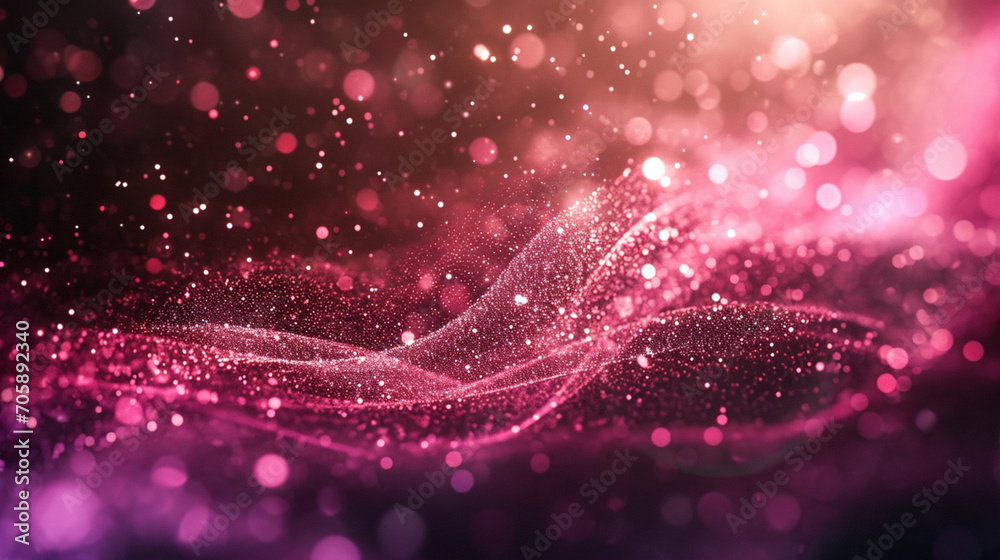 Abstract Motion Background Animation Shining Particles Dust Wave Flow ...