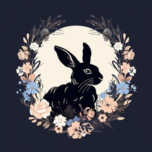 Easter Rabbit Wreath Free Stock Photo - Public Domain Pictures