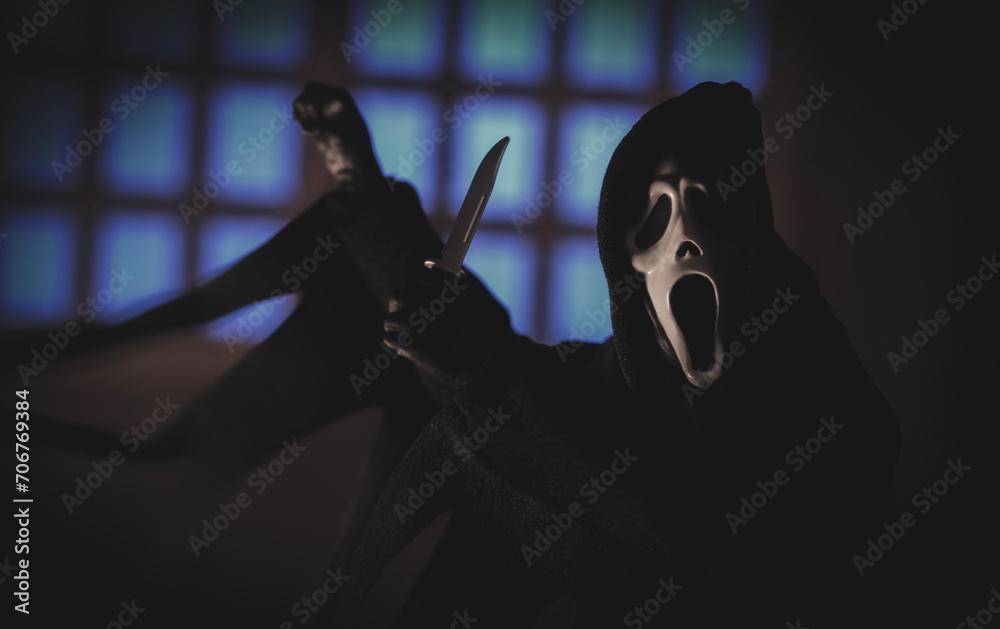 NEW YORK, USA: JAN 3 2024, Horror movie slasher Ghostface from the ...