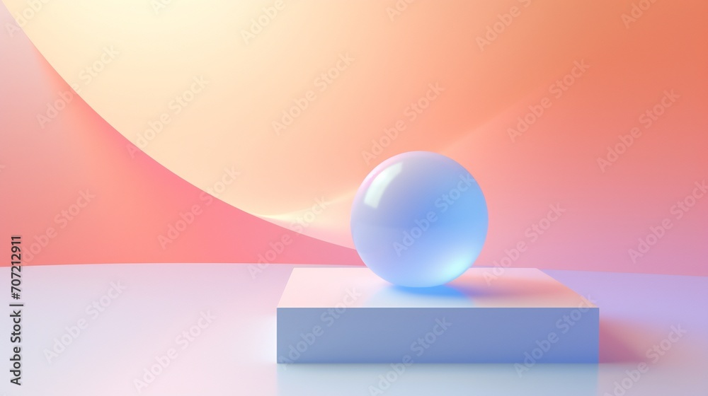 Serenity emerges as a sphere delicately balances on the top of a 3D ...