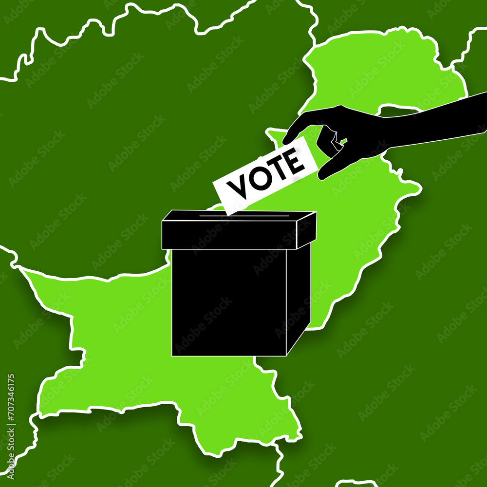 Vector Poster for the Pakistani presidential election 2024 with a ...