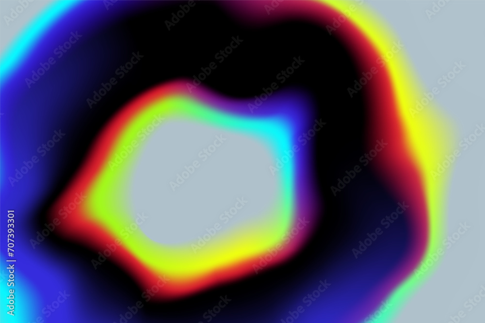 Chromatic effect with a light neon blurred shape. Modern wallpaper ...