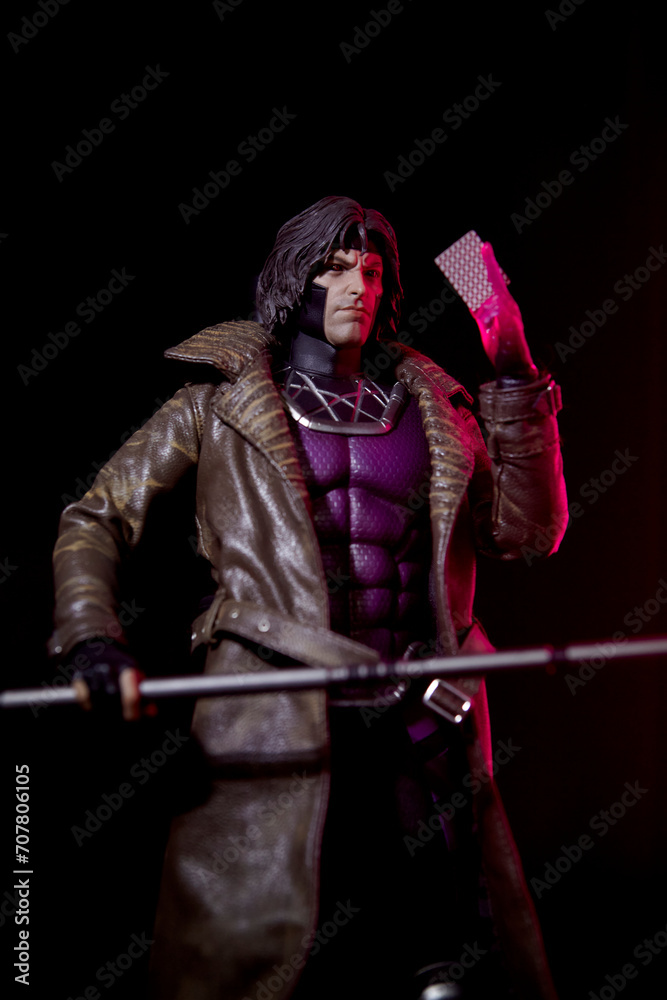 Udachnyy, Russia - January 12, 2024: Fictional character Gambit from X ...