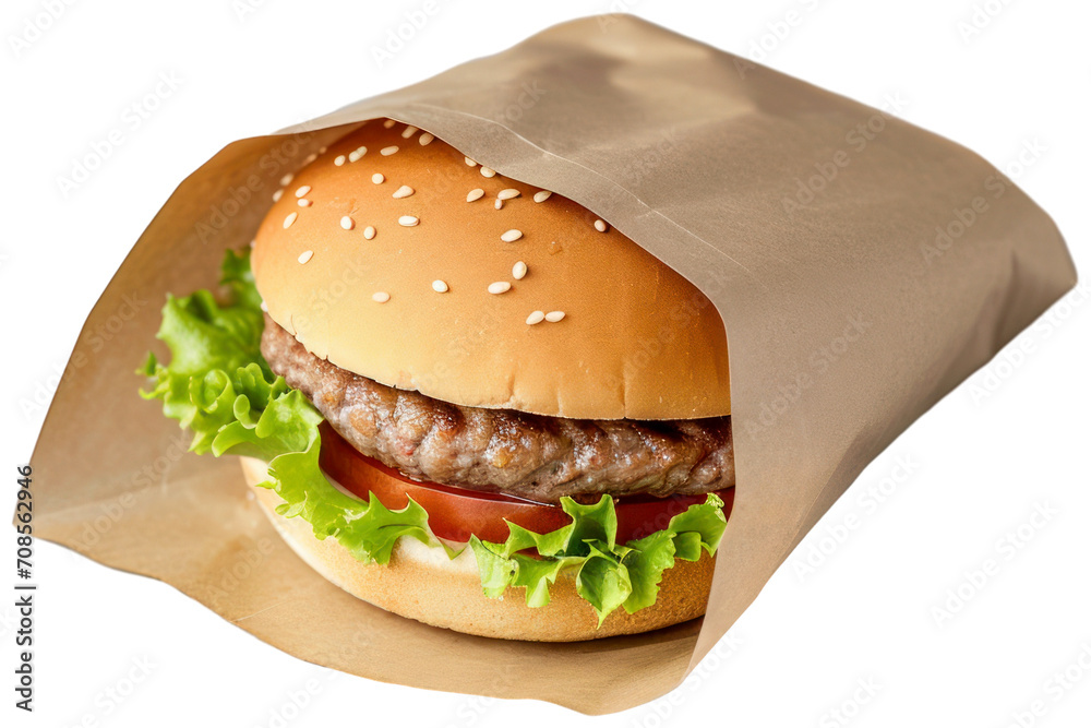 Blank burger package mockup illustration PNG element cut out ...
