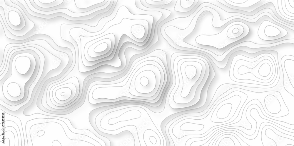 Image vectorielle Stock Pattern black on white contours map grid wave ...
