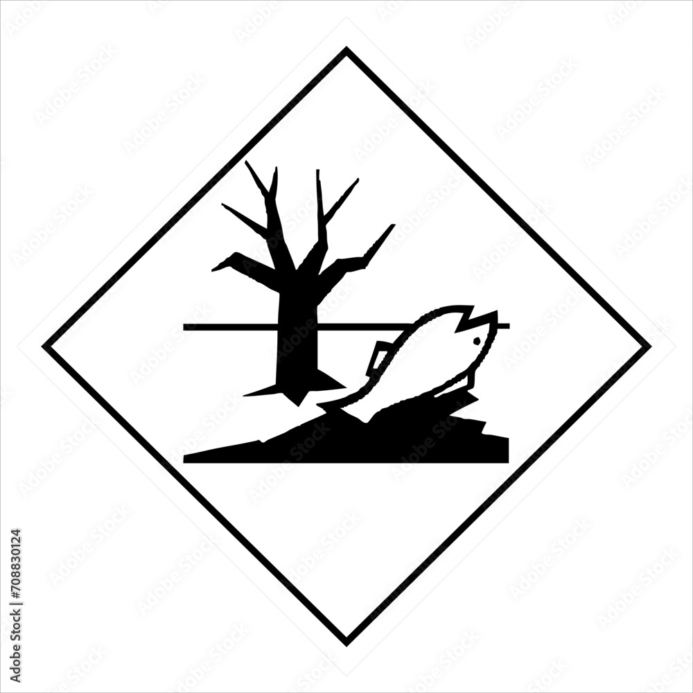 Stock-Vektorgrafik „danger to the environment and / or nearby creatures ...