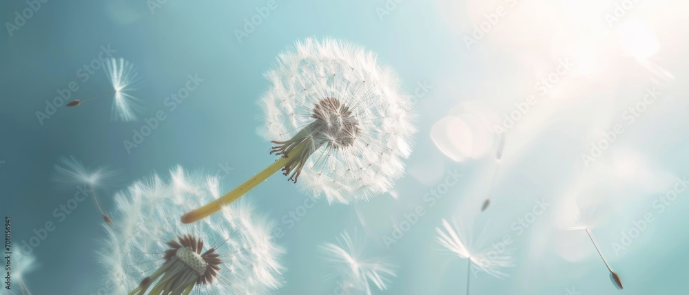 The ethereal beauty of a Danish clock dispersing seed in the field ...