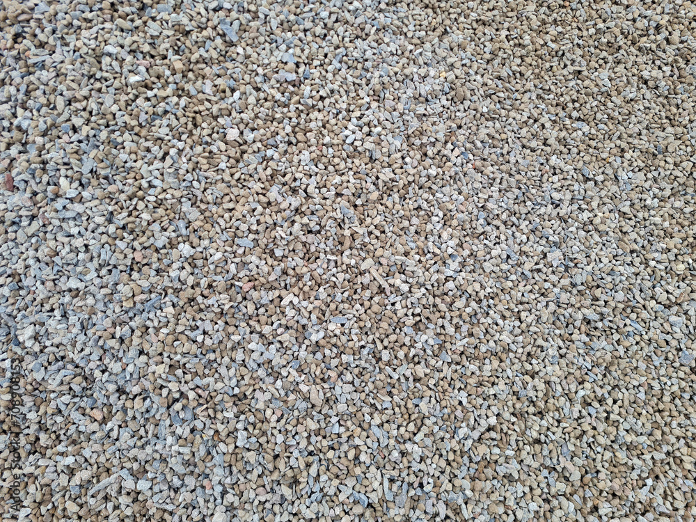 crushed stone for concrete mix. large piles of crushed granite or ...