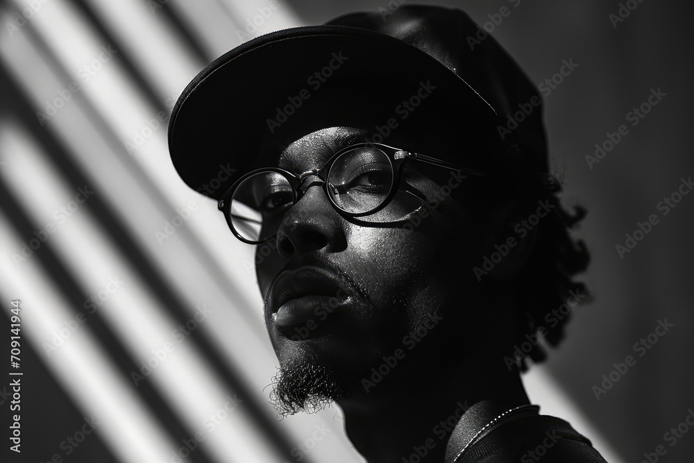 High Contrast Urban Portraiture - A black and white portrait of an ...