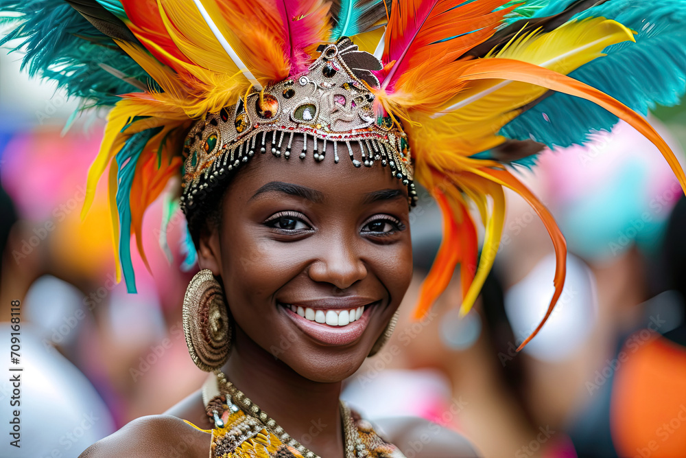 Carnaval de Río de Janeiro en Brasil: Personajes vibrantes, con ...