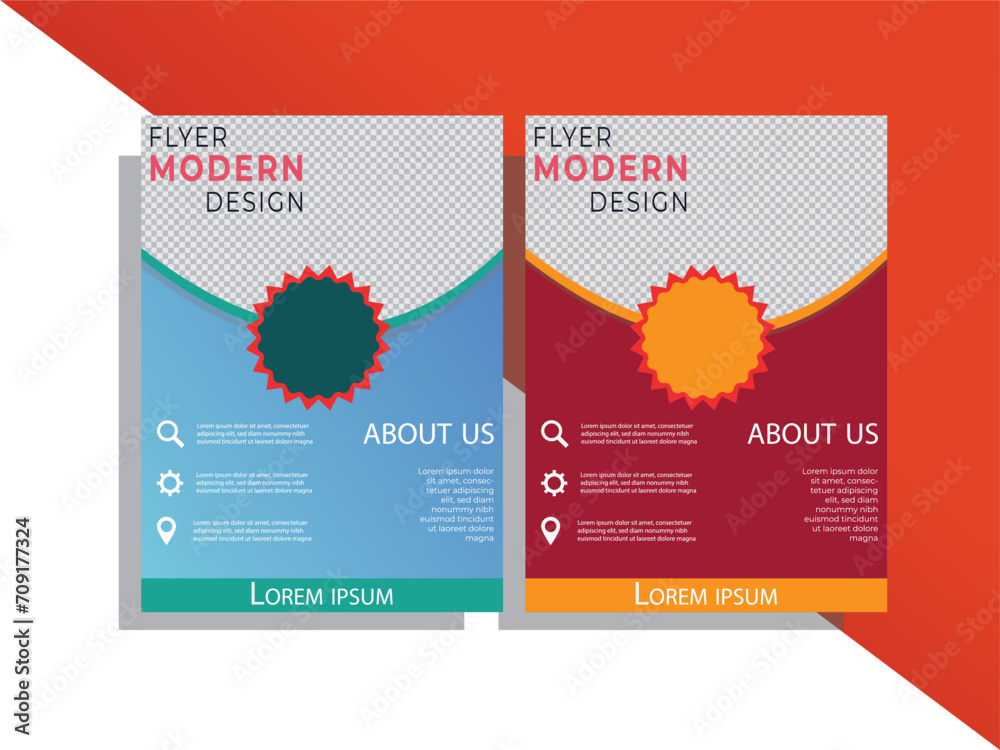 Flyer template. Brochure design for a business, education ...