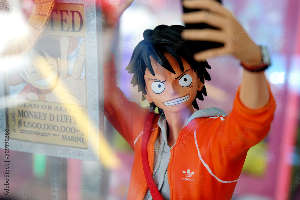 Pirate Monkey D. Luffy, of Japanese manga series One Piece, wanted by ...
