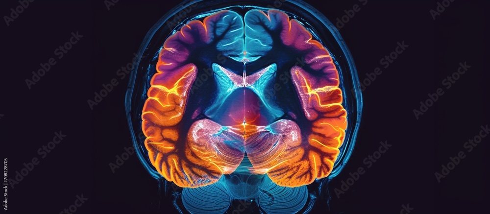 Axial flair MRI used to detect stroke, tumors, and infections in the ...