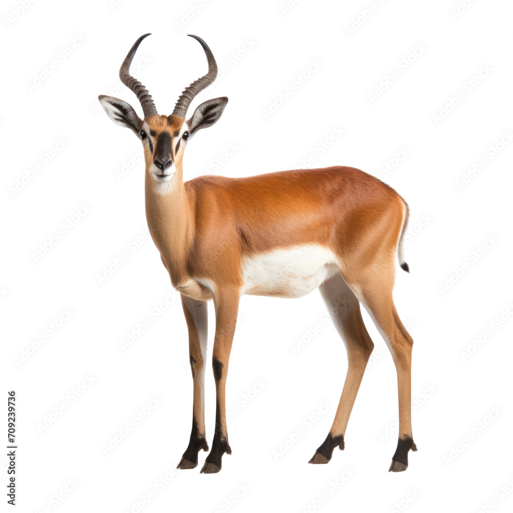 Beautiful antelope isolated on white or transparent background, png ...