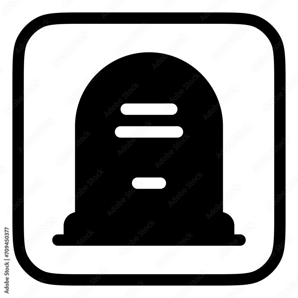 Editable tombstone vector icon. Part of a big icon set family. Perfect ...