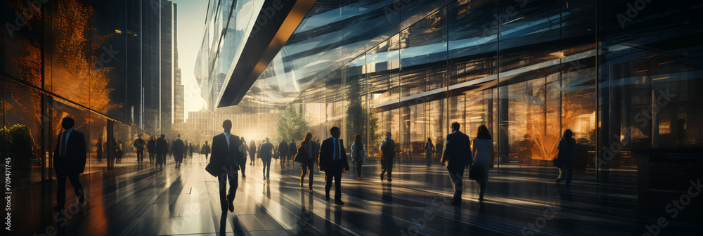 Open lobby-office space. . Modern architecture. Lots of natural light ...