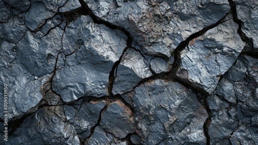 Rough and rugged surface of a volcanic rock, with its porous texture ...