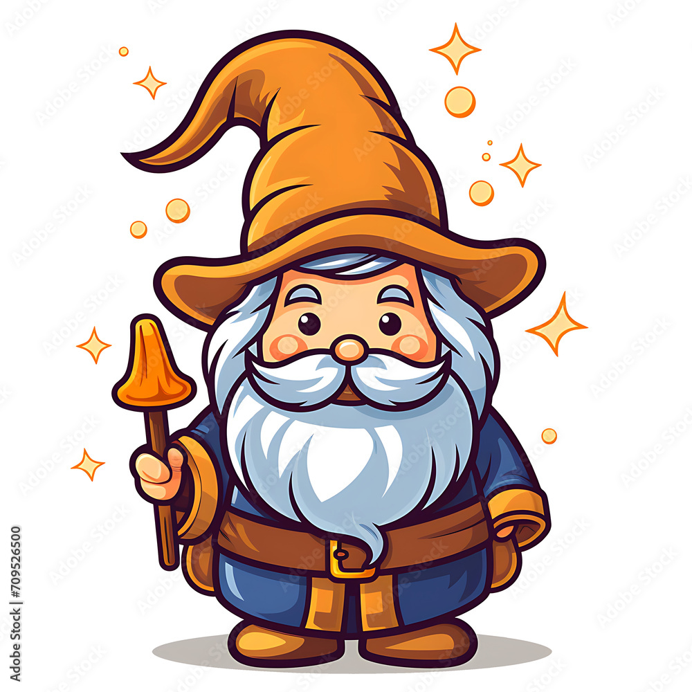 cute wizard clipart kids illustration with transparent background for ...