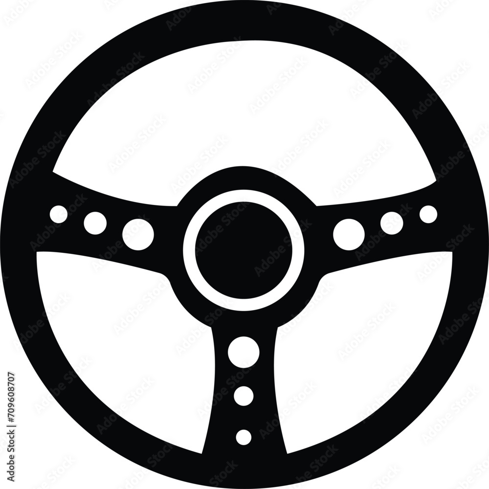 Steering Wheel Icons, steering is a symbol of artificial intelligence ...