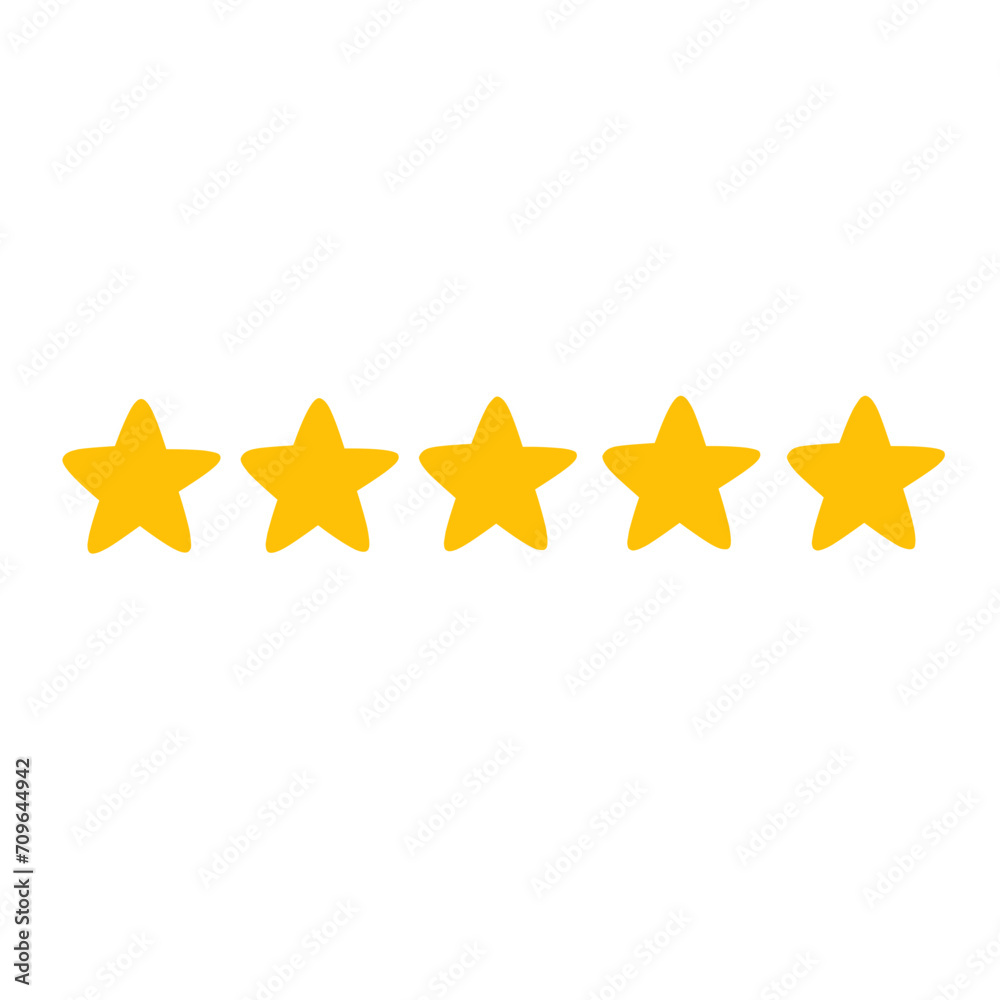 power stars rating icon Stock Vector | Adobe Stock