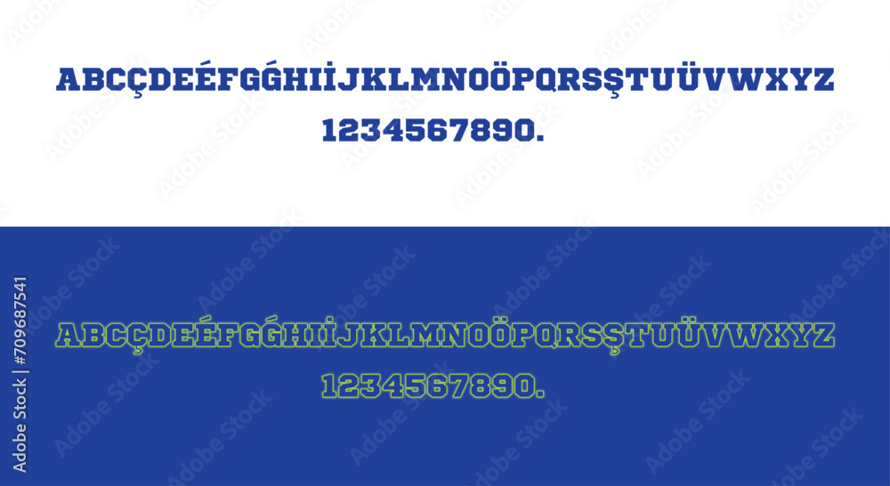 Modern Bold Font and Numbers Typography urban style alphabet fonts for ...