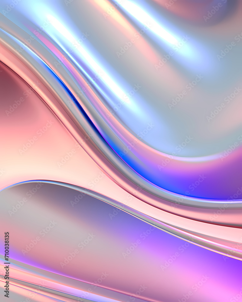 Liquid metal texture abstract background with soft neon colors - Wave ...