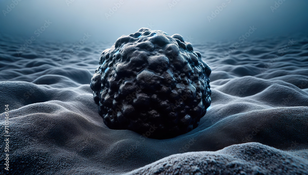 Manganese nodules on the sea floor these are mineral concretions on the ...