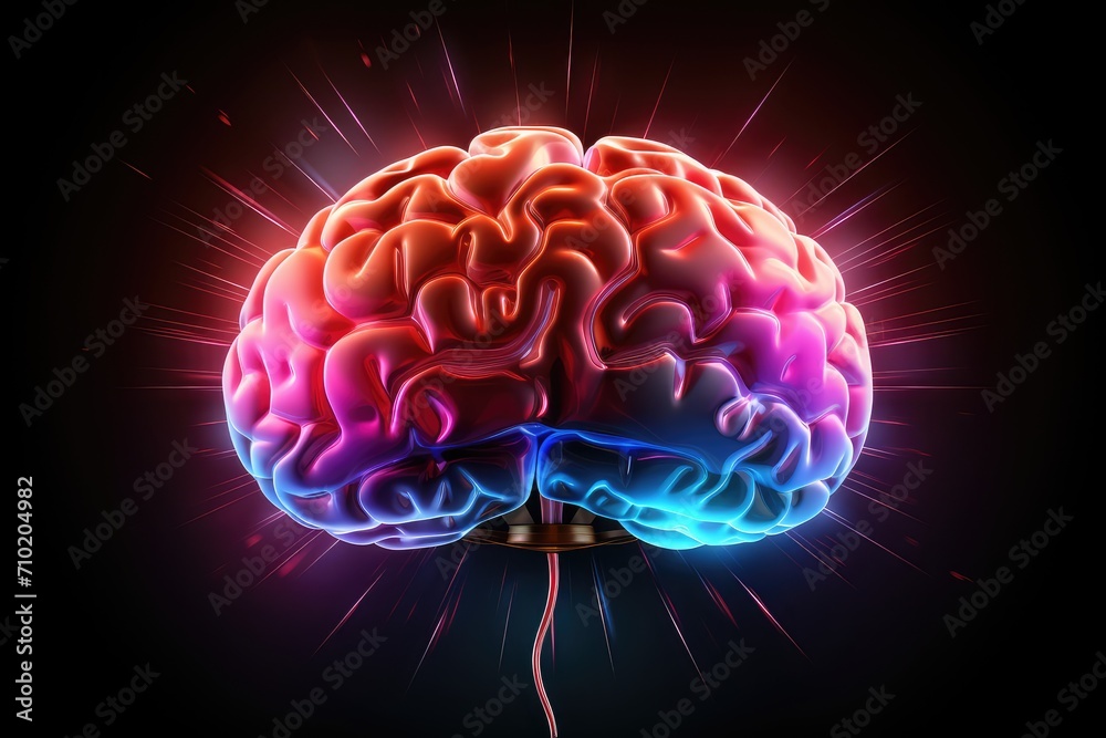 3D Brain Science Scientific Neural networks, cortical columns neural ...