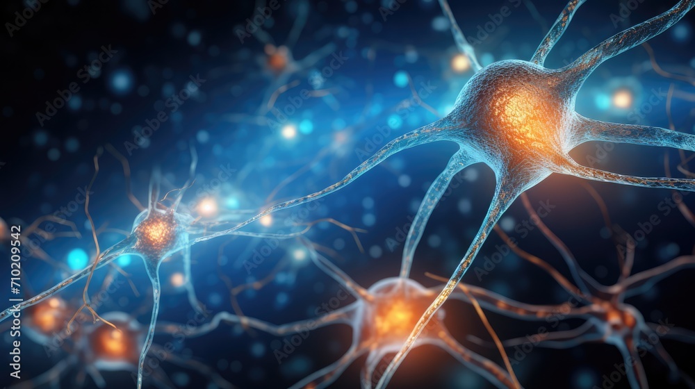 Neuronal network neurons, synapses, connections to Peripheral Nervous ...