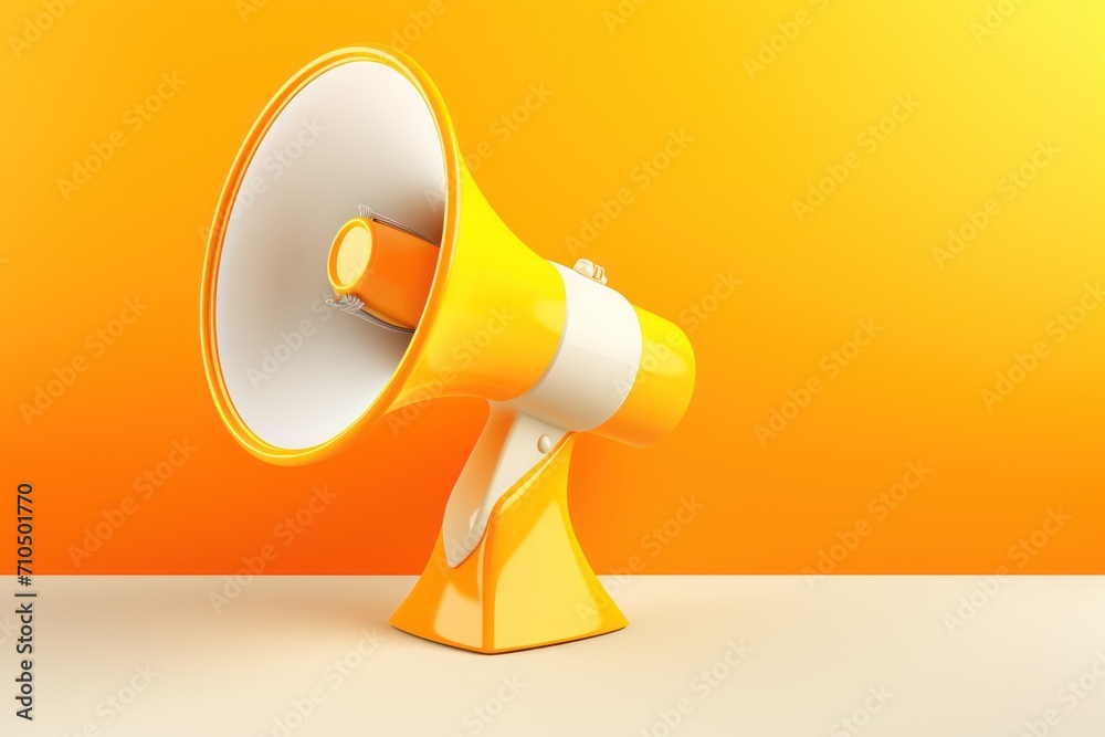 Announcement background design. megaphone with an open space. megaphone ...