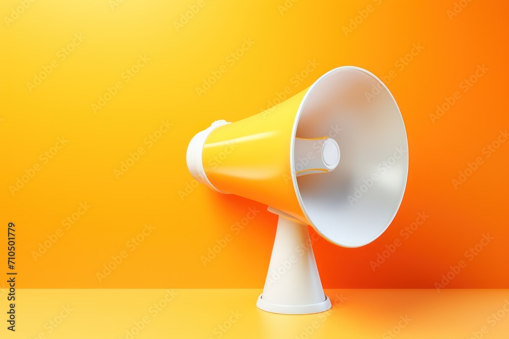 Announcement background design. megaphone with an open space. megaphone ...