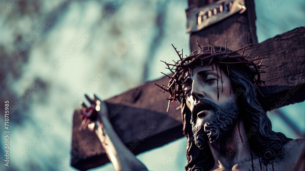 Solemn Commemoration of the Crucifixion on Good Friday with Vibrant ...
